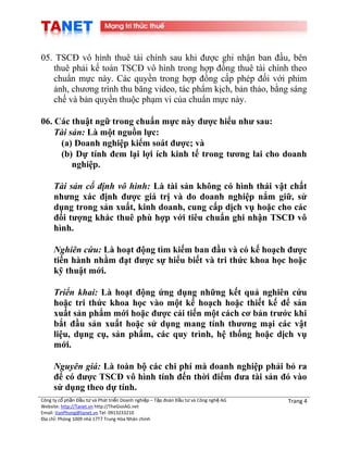 Chuẩn mực kế toán Việt Nam số 04 - TÀI SẢN CỐ ĐỊNH VÔ HÌNH | DOC