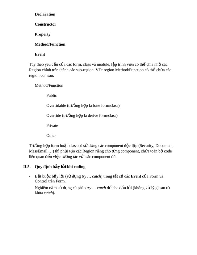 Chuan viet code va thiet ke giao dien trong C# | PDF