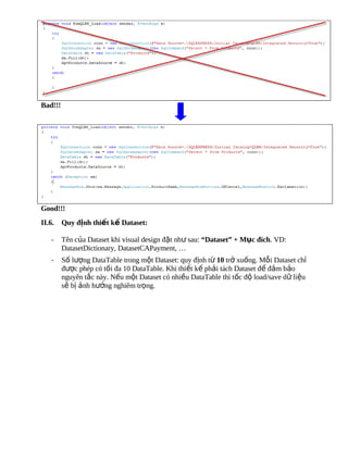 Chuan viet code va thiet ke giao dien trong C# | PDF
