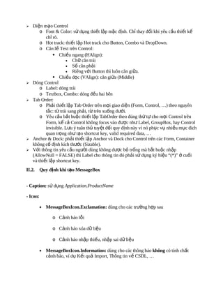 Chuan viet code va thiet ke giao dien trong C# | PDF