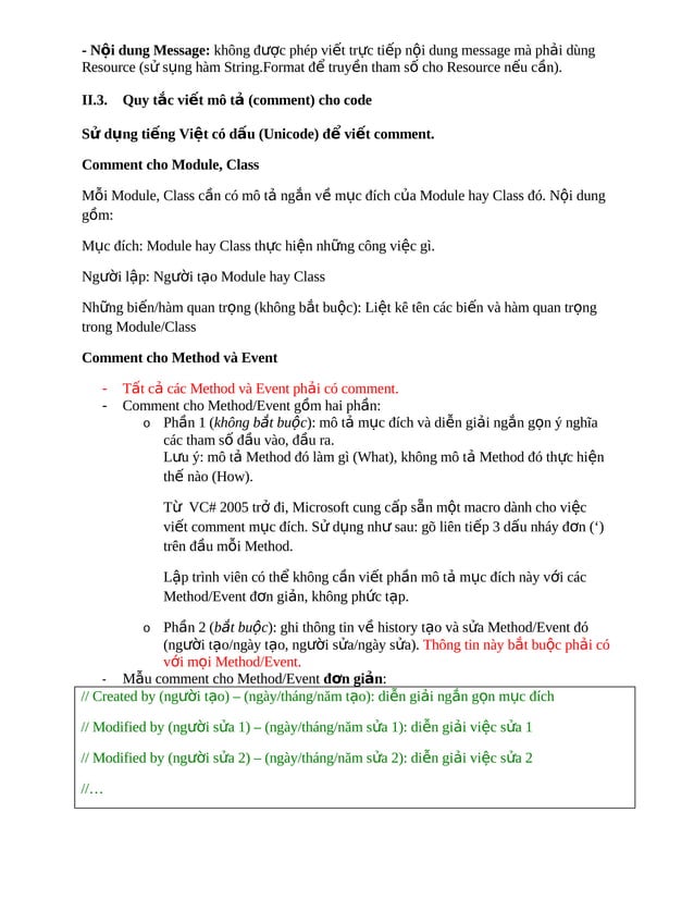 Chuan viet code va thiet ke giao dien trong C# | PDF