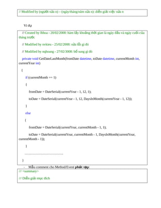 Chuan viet code va thiet ke giao dien trong C# | PDF