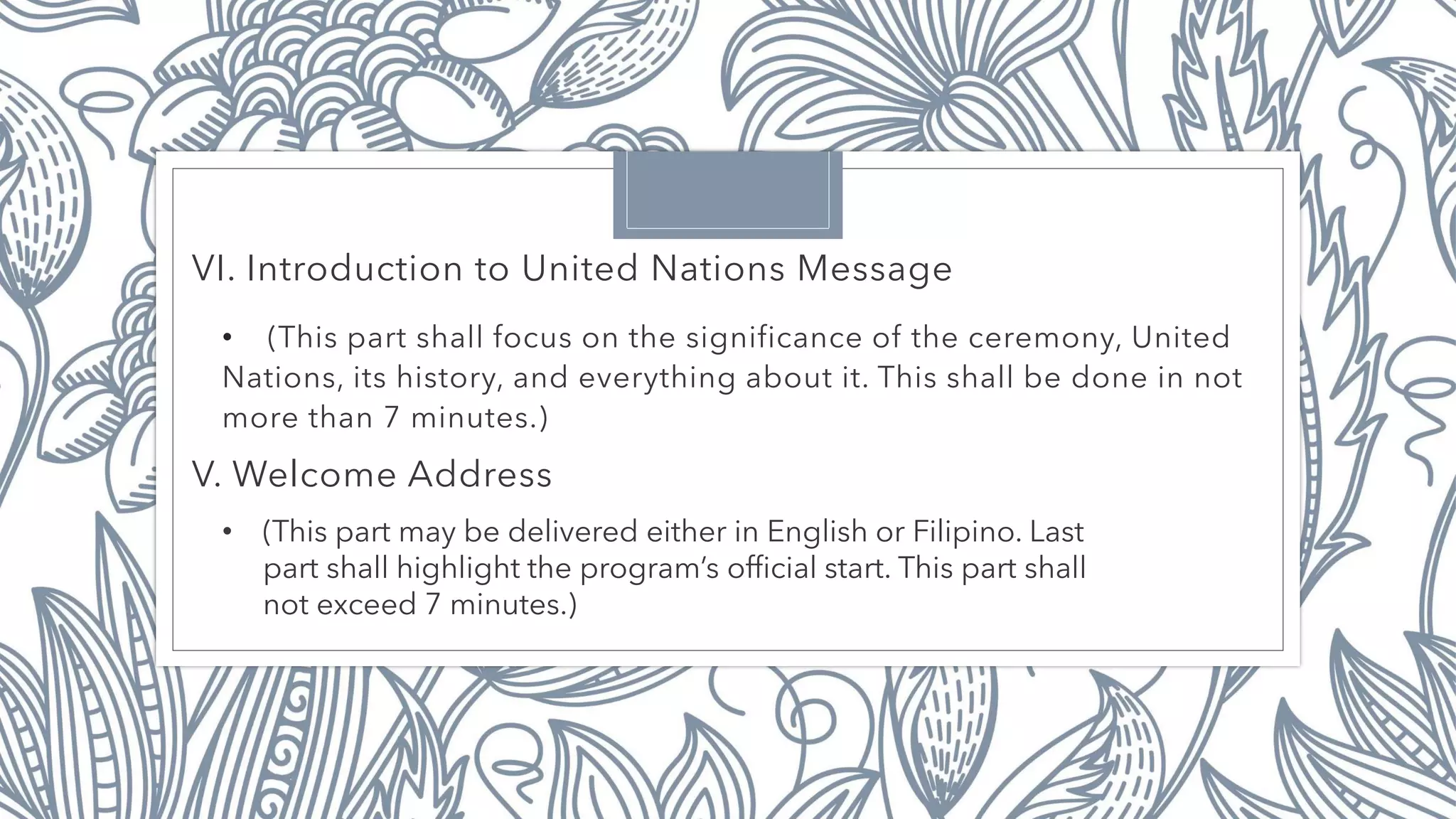 United Nations Program Flow | PDF