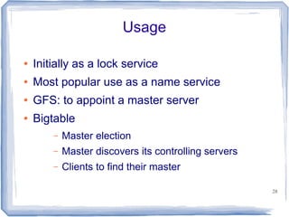 The Chubby lock service for loosely- coupled distributed systems | PPT ...