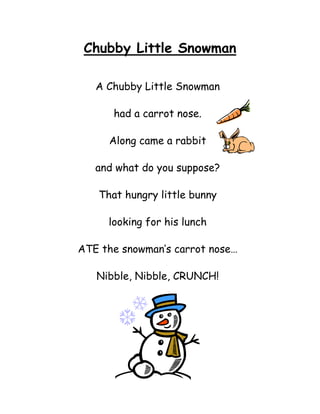 Chubby Little Snowman | PDF
