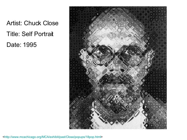 Chuck Close Self Portrait | PPT