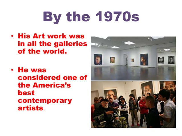 Chuck Close for kids | PPTX | Modern Art | Fine Art