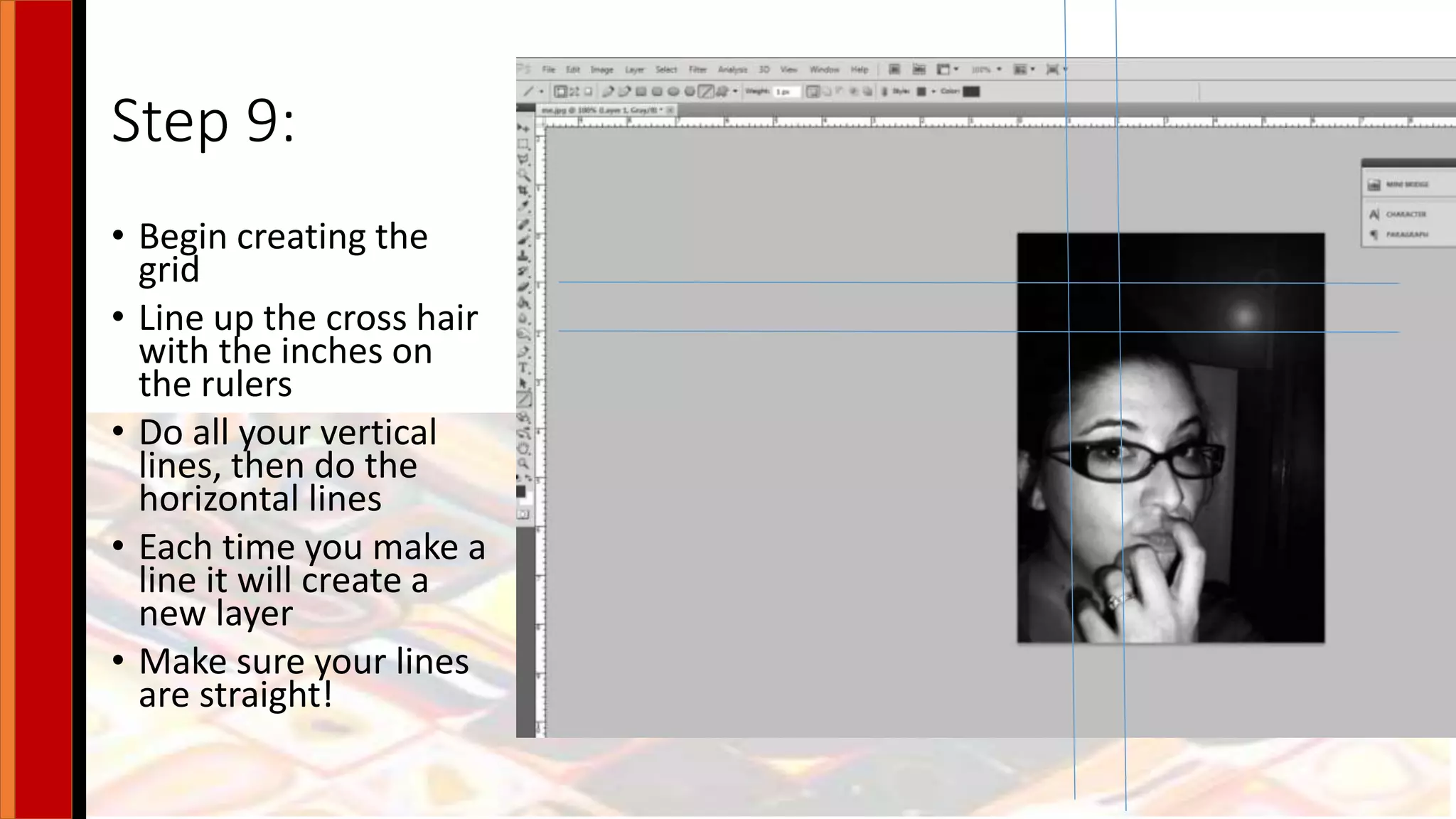 Chuck close inspired portraits instructions | PPTX