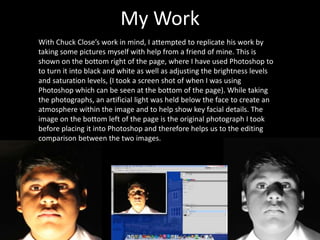 Chuck close presentation | PPTX