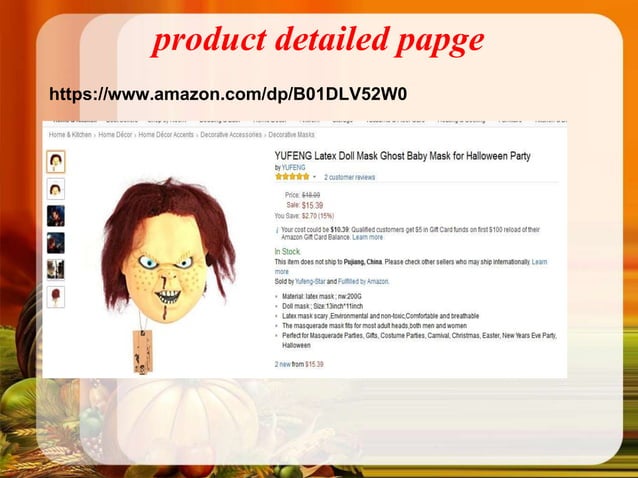 Chucky mask | PPTX