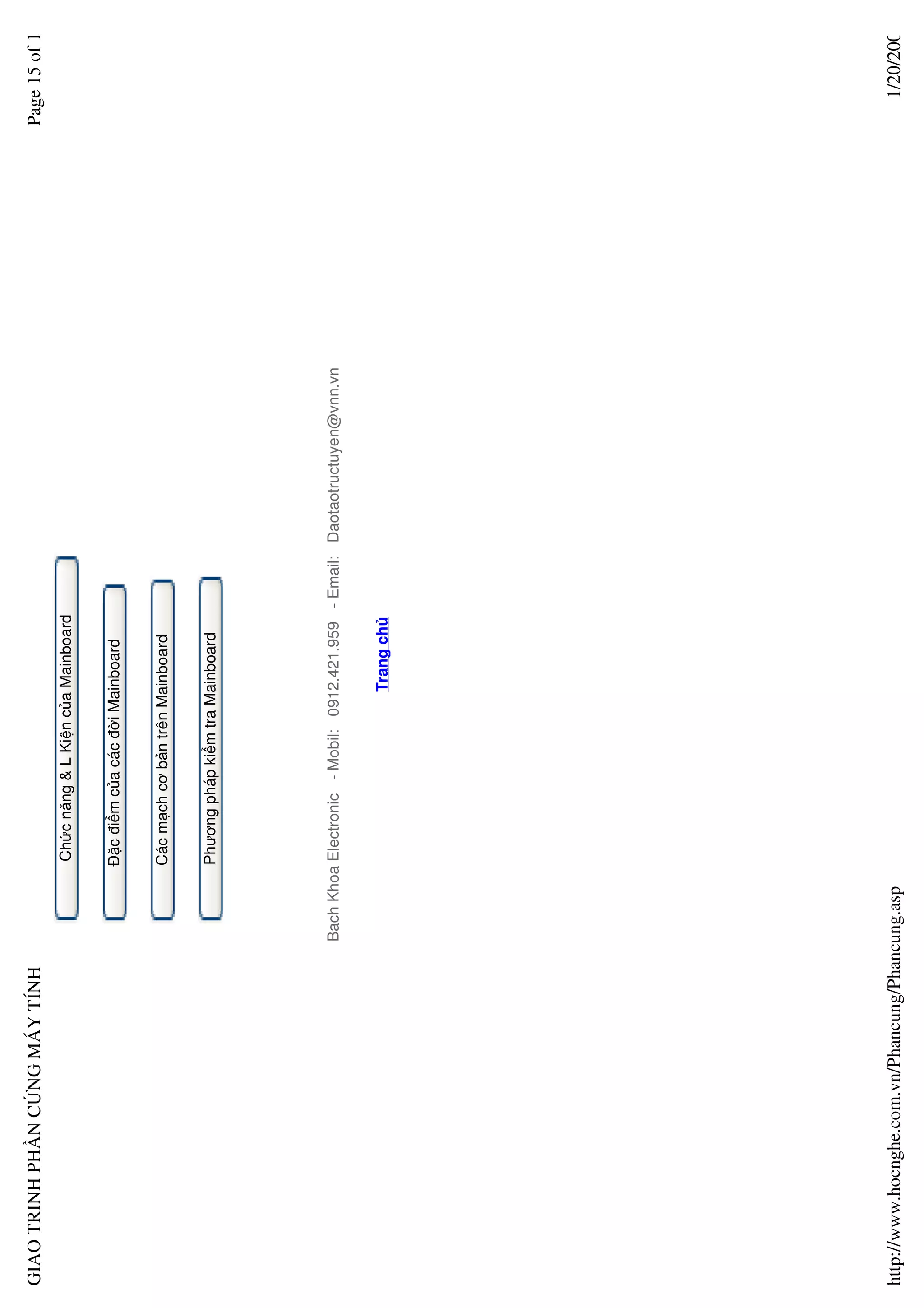 Chuc nang va linh kien cua main board | PDF | Free Download