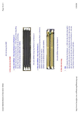 Chuc nang va linh kien cua main board | PDF | Free Download