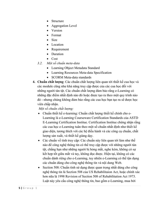 Chude1 elearning nhom1 | PDF