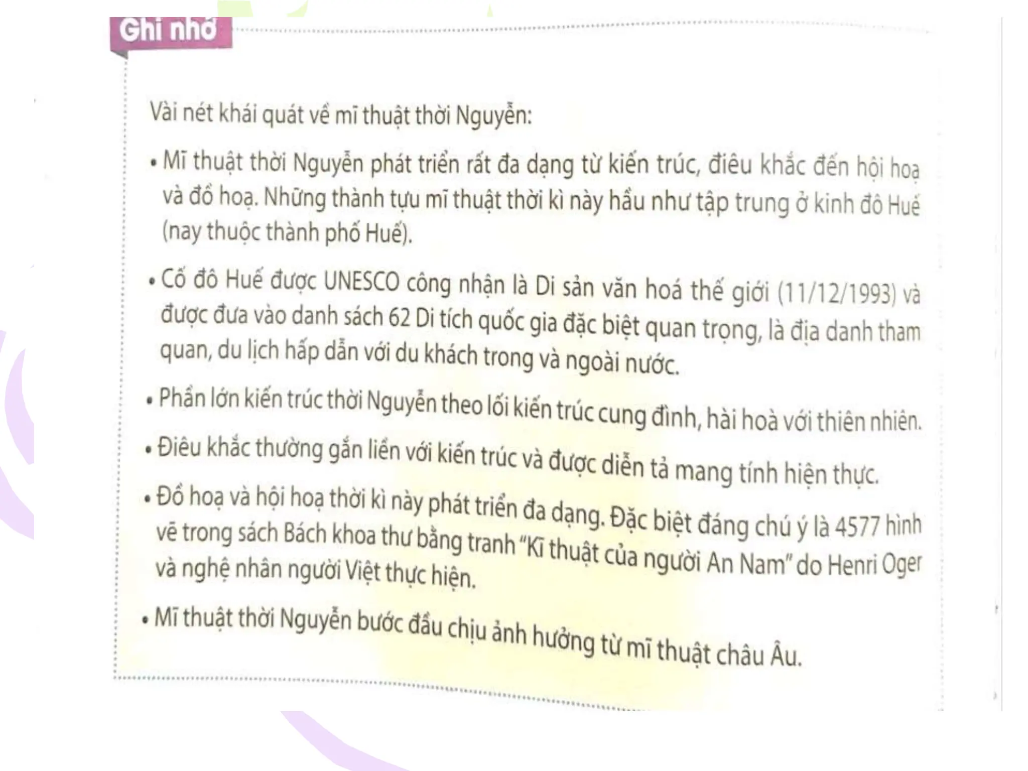 Chu de 2 So luoc mi thuat thoi Nguyen Tim hieu khai quat ve mi thuat ...