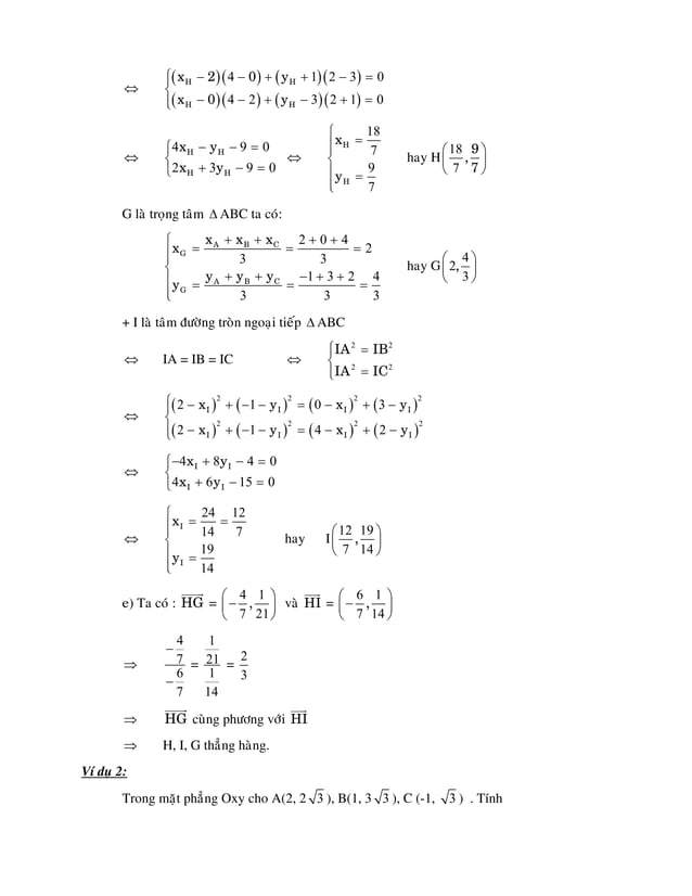 Chu de hinh hoc giai tich trong mat phang | PDF