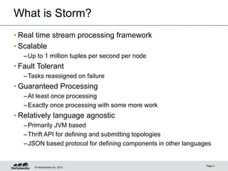Cleveland HUG - Storm | PPTX | Databases | Computer Software and Applications