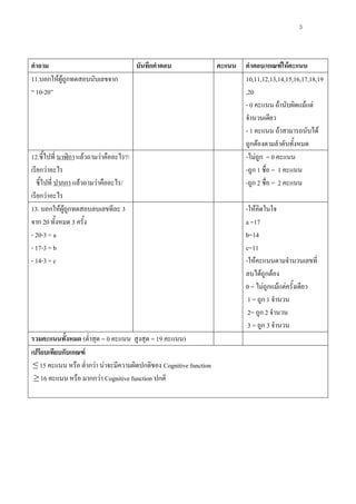 Chula mental test | PDF