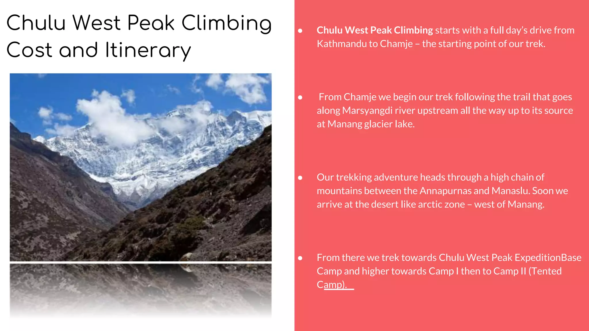 Chulu west peak climbing | PPTX