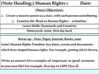 C human rights 1 hr timeline | PPTX | Politics