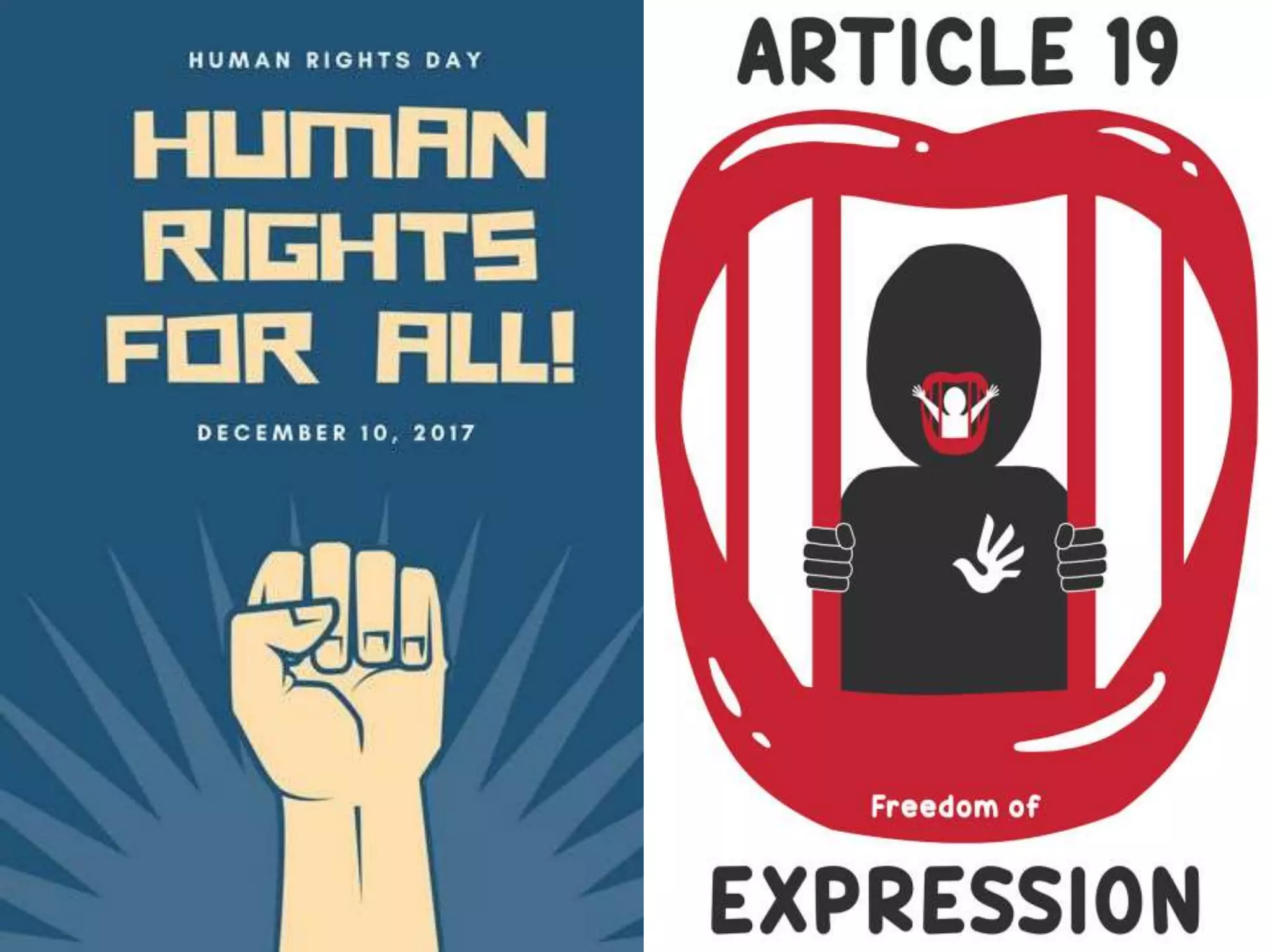C human rights 5 mid term posters | PPTX