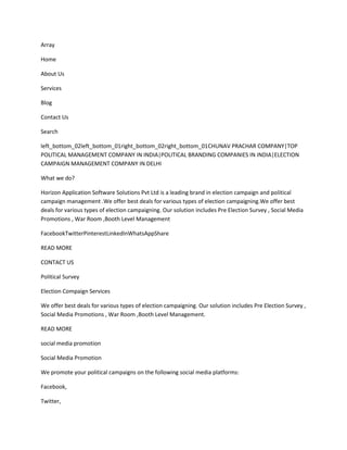 chunav prachar.pdf | Social Networking | Internet