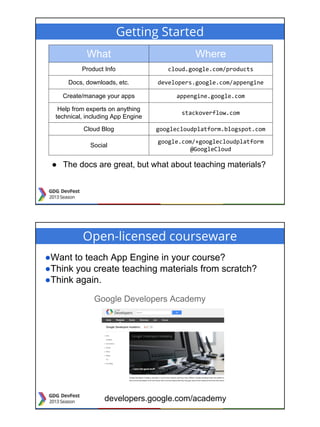 Google App Engine and Cloud Overview | PDF