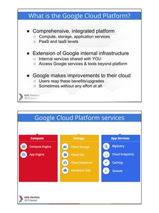 Google App Engine and Cloud Overview | PDF