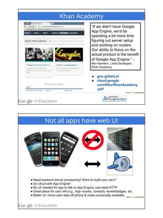 EduCause: Google Cloud Platform... and more! | PDF | Cloud Computing | Internet