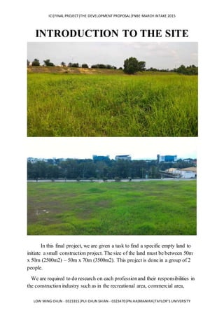 group ici | DOCX | Construction Industry | Industries