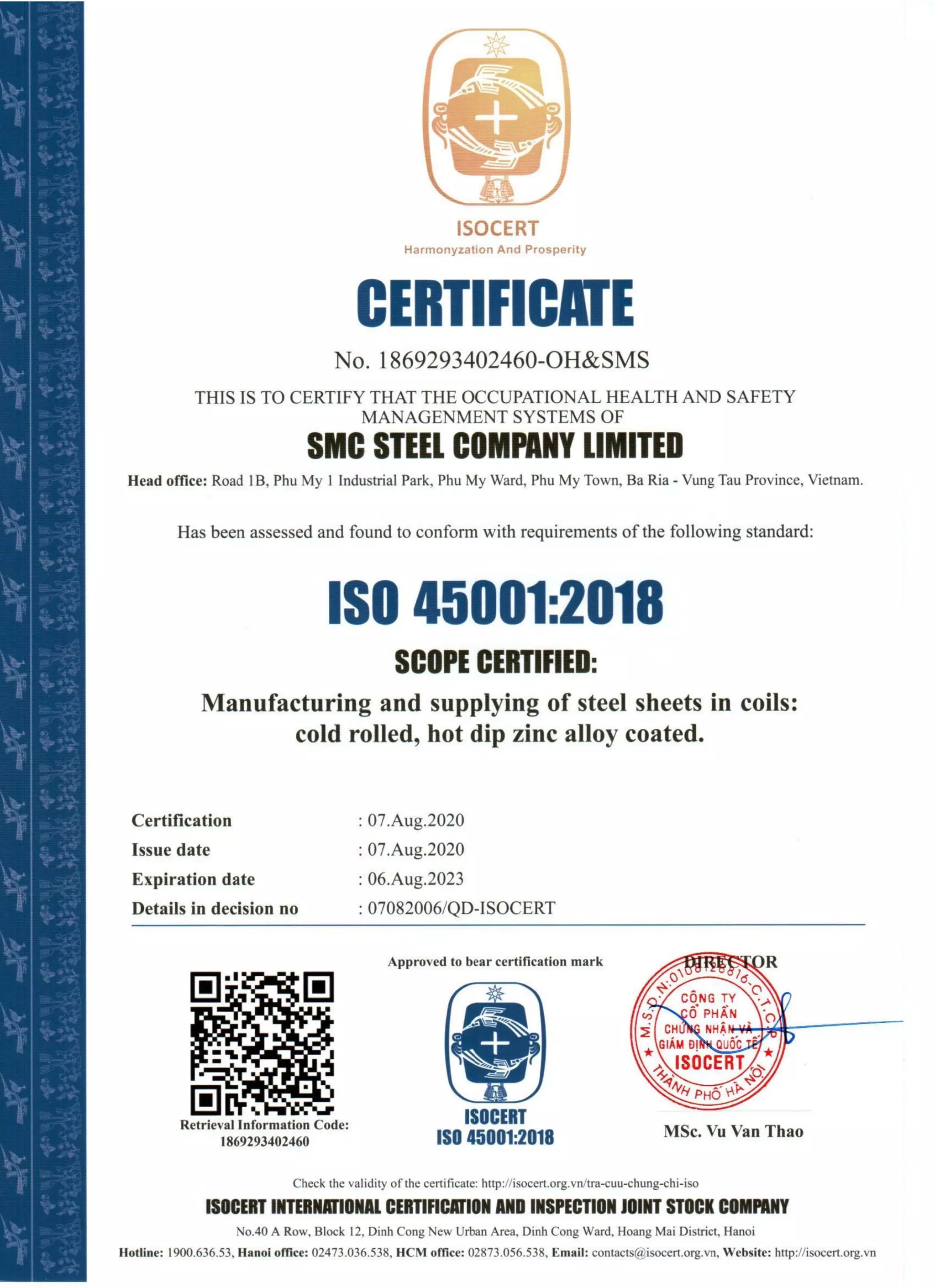 Chung chi-iso-9001 | PDF