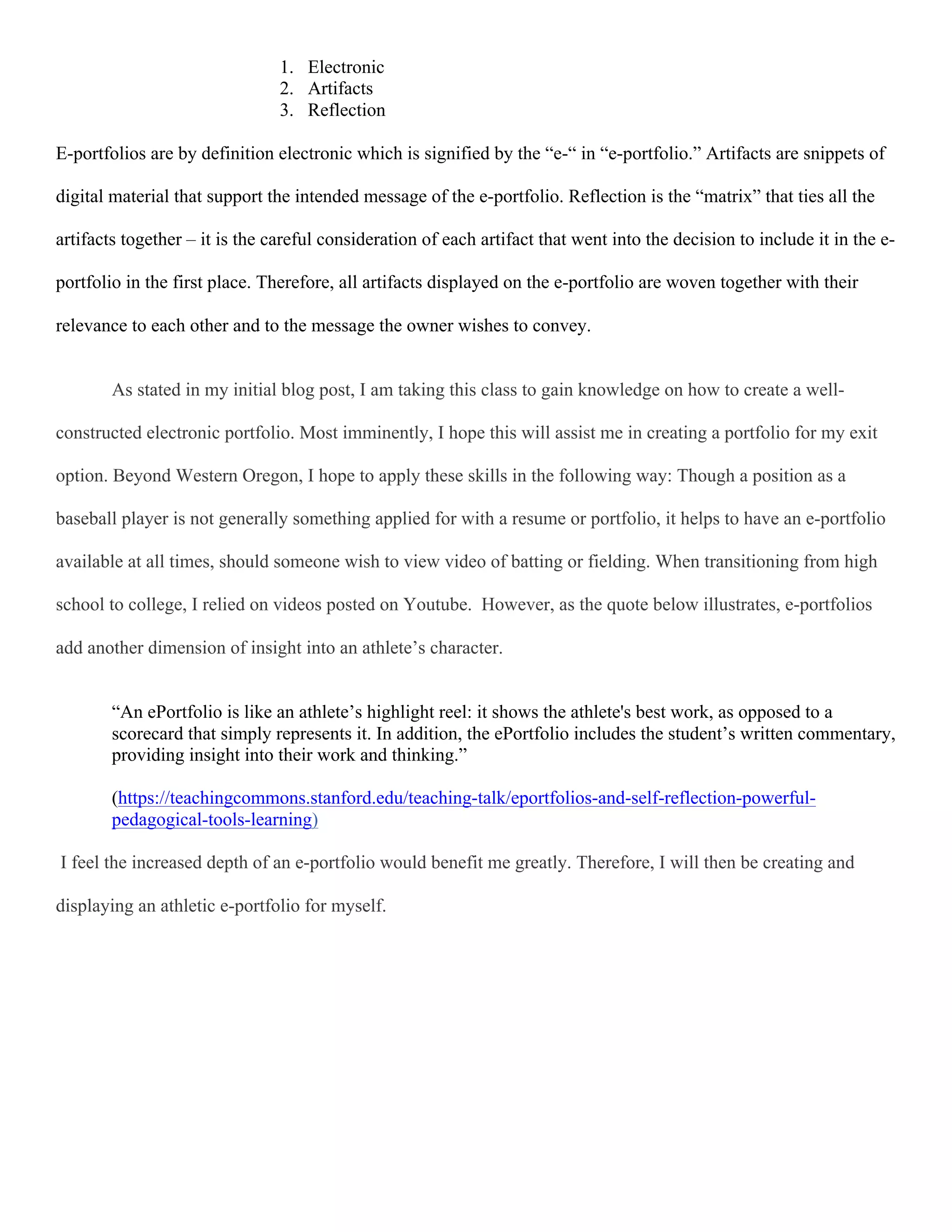 Chung CSE 689 e-Portfolio Paper Draft | PDF