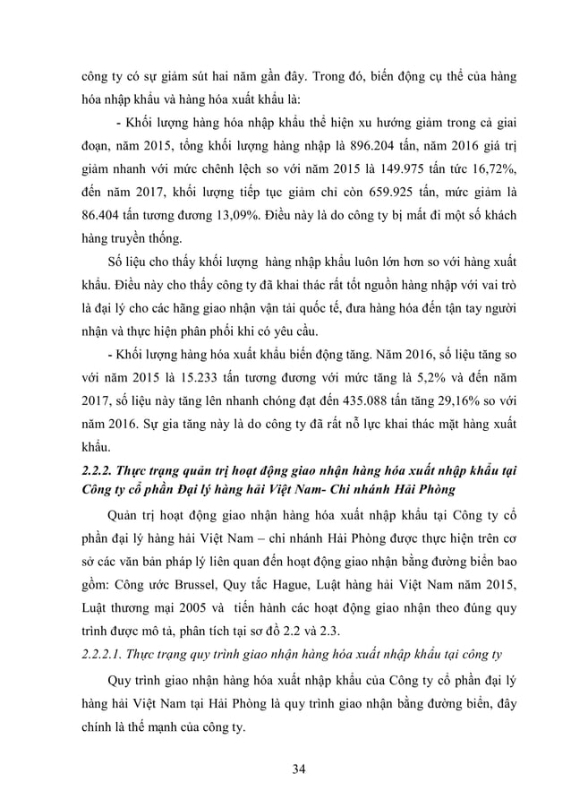 Luận văn: Quản trị hoạt động giao nhận hàng hóa xuất nhập khẩu công ty hàng hải, 9 ĐIỂM! | PDF