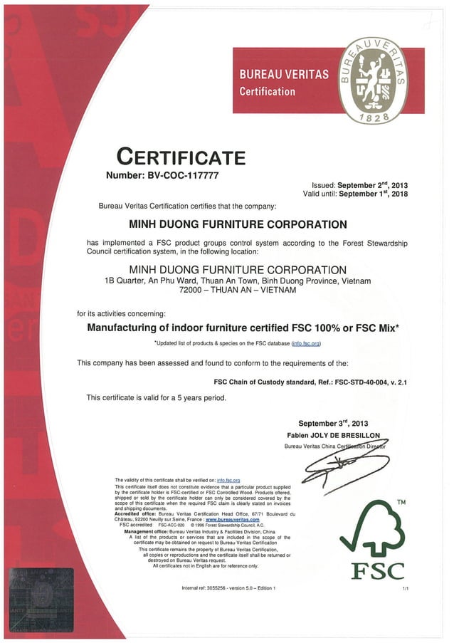 Chung nhan fsc | PDF | Free Download