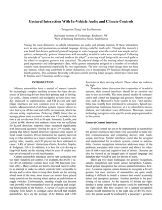 Gestural Interaction With In-vehicle Audio and Climate Control | PDF | Radio Control | Hobbies ...