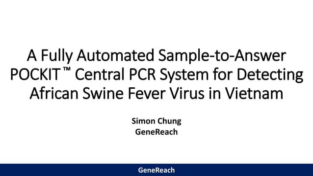 A Field-Deployable Insulated Isothermal PCR-Based System for Rapid and ...