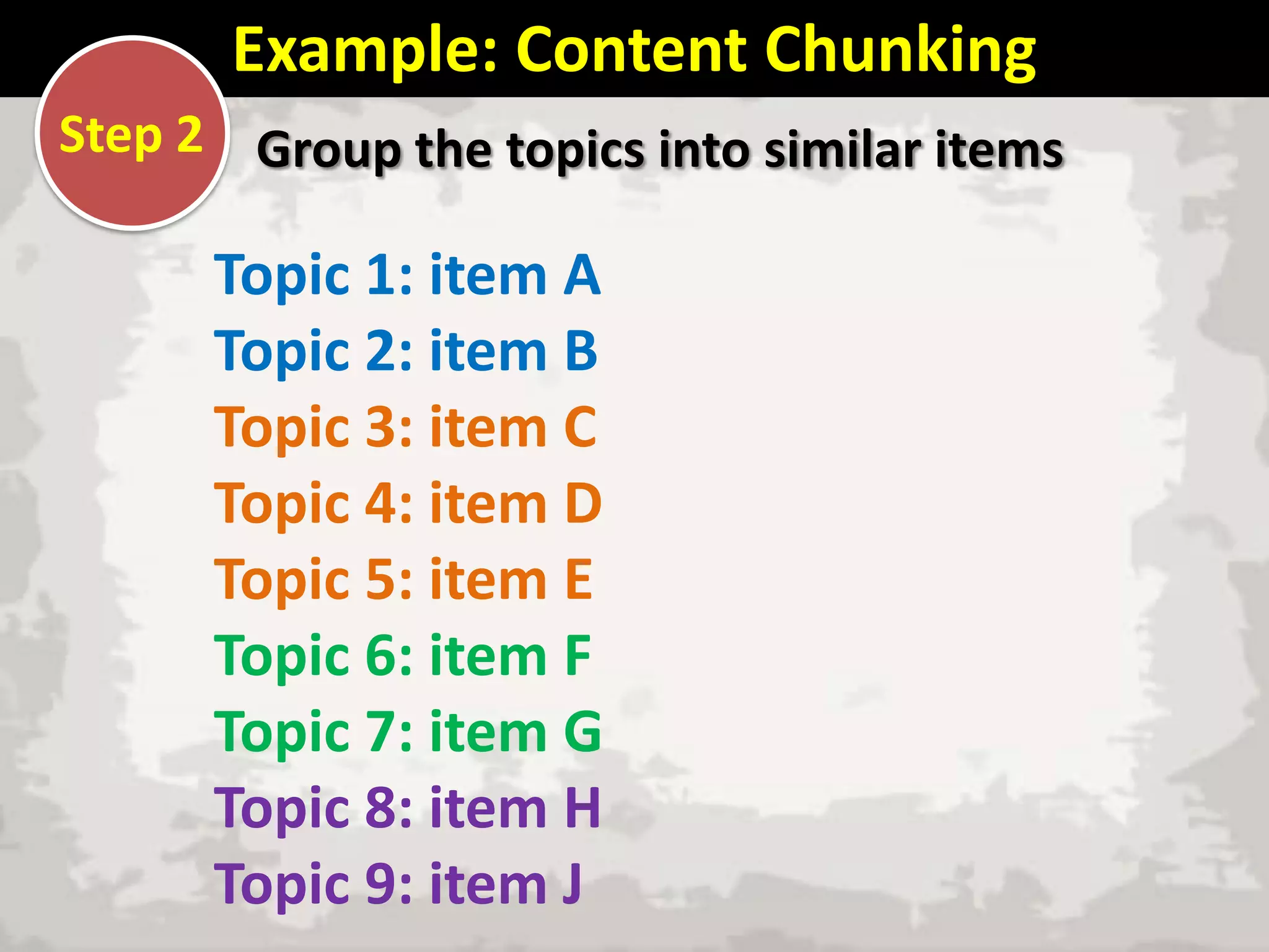 Basics of Content Chunking | PPTX