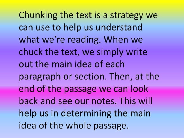 Chunking the Text | PPTX