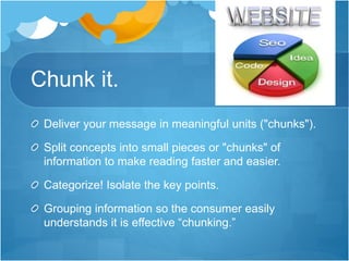 Content Chunking for Graphic Designers | PPTX | Desktop Publishing ...