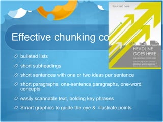 Content Chunking for Graphic Designers | PPTX | Desktop Publishing ...