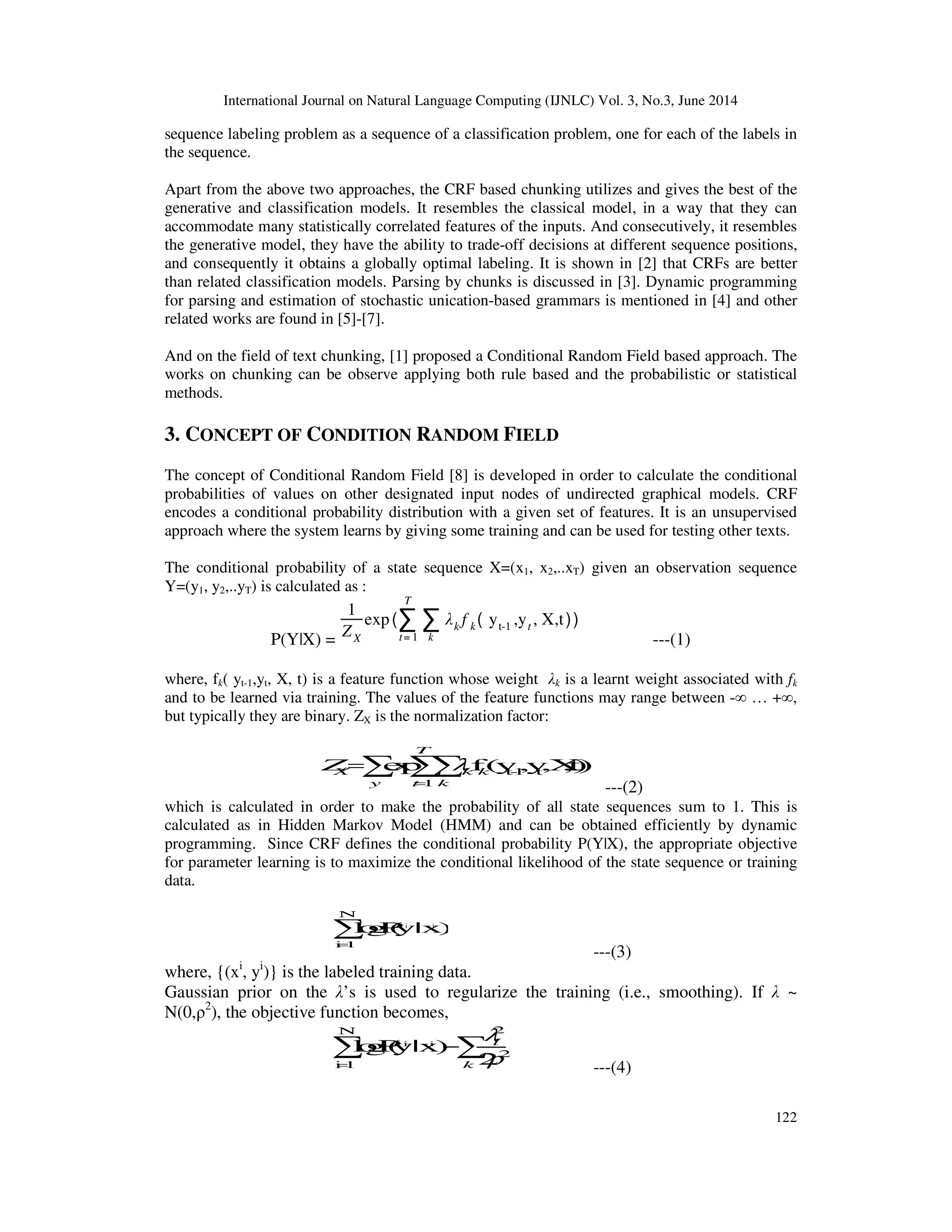 Chunking in manipuri using crf | PDF