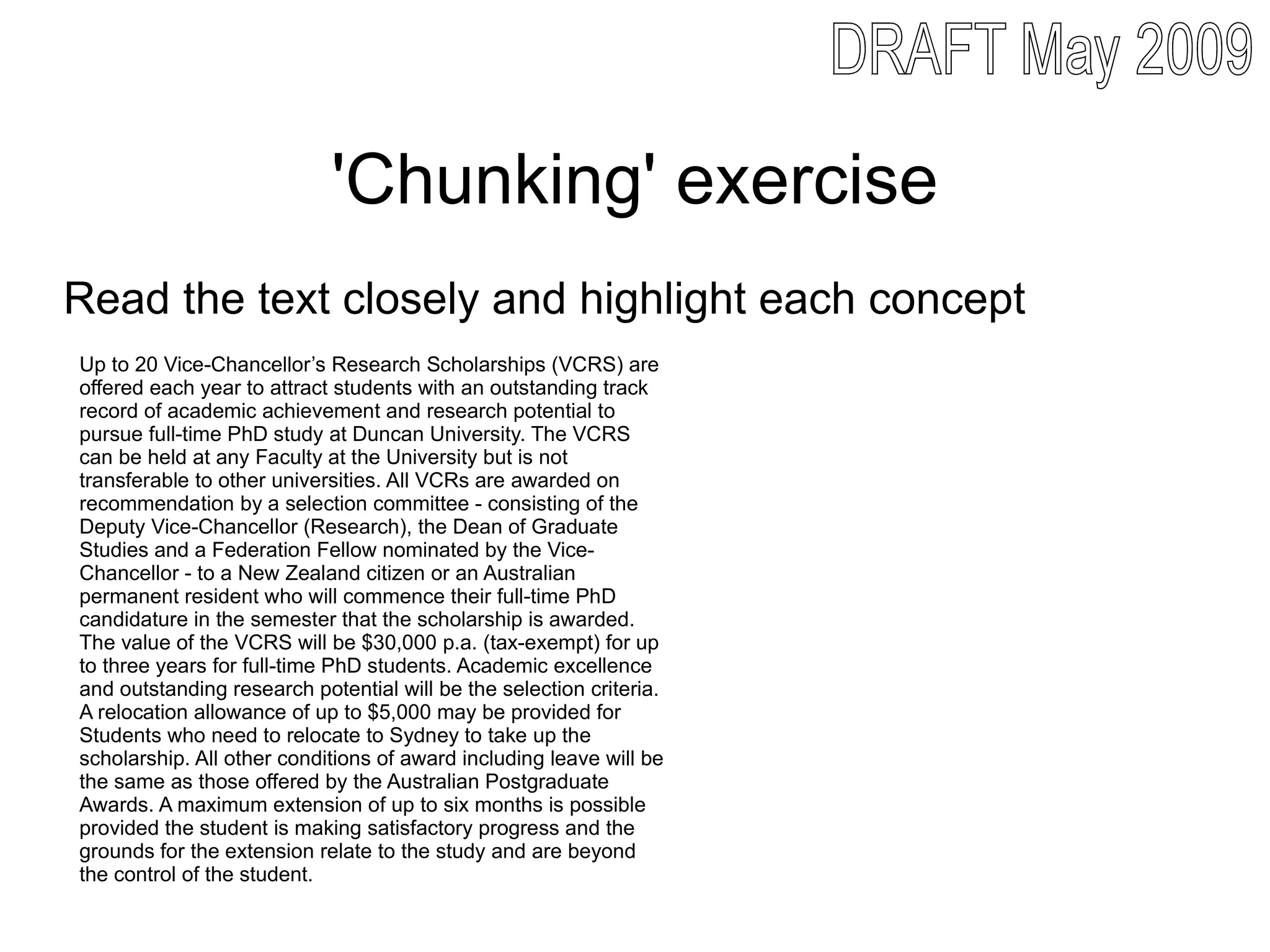 Chunking Text | PDF