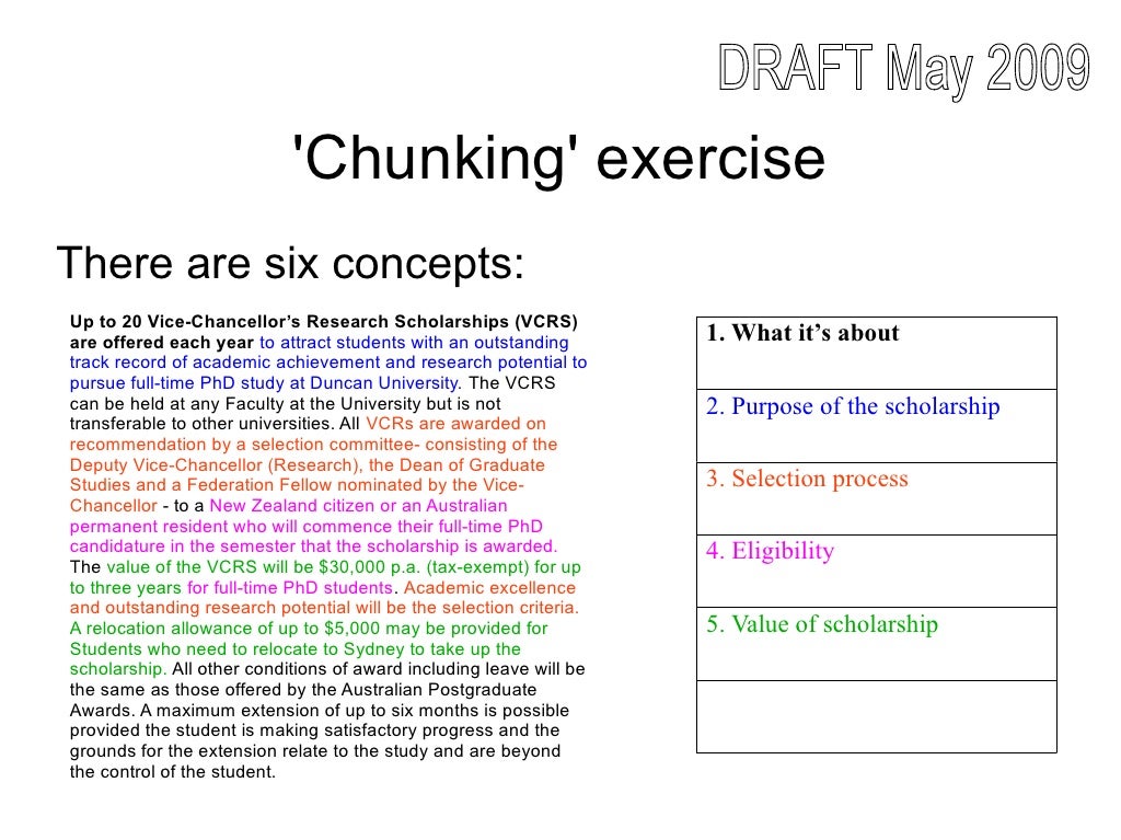 Chunking Text