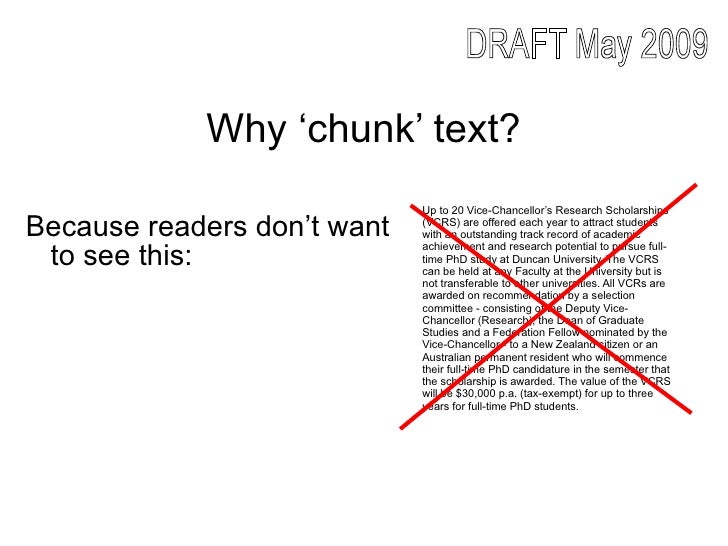 Chunking Text