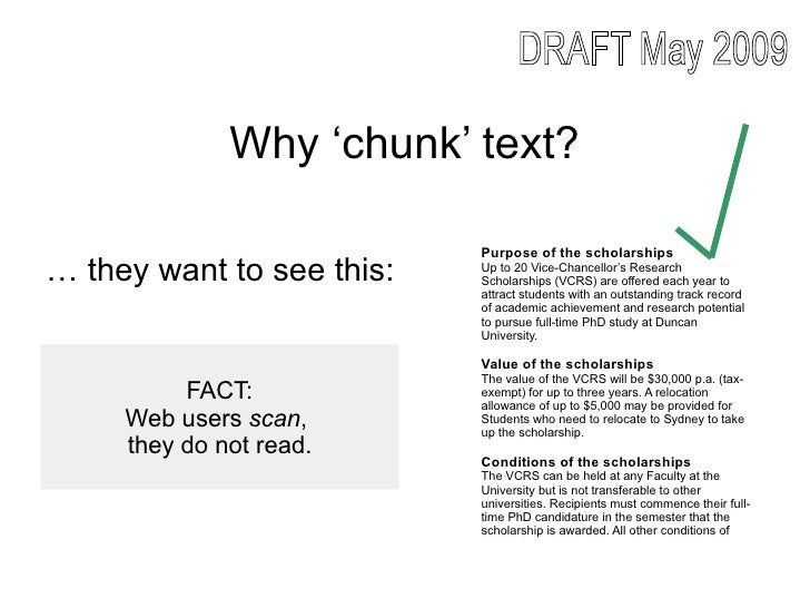 Chunking Text