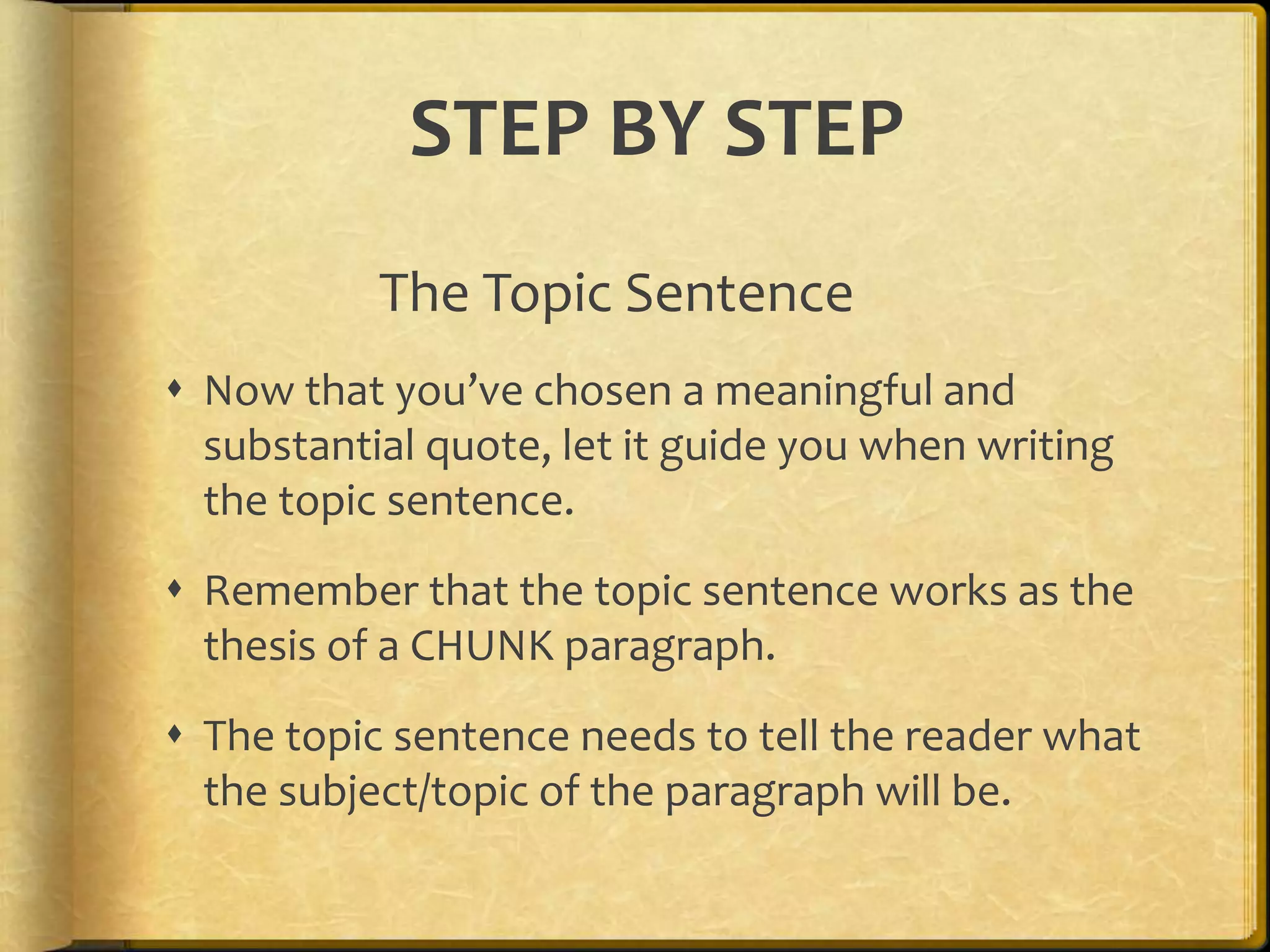 Chunk Paragraph Template and Examples | PPTX