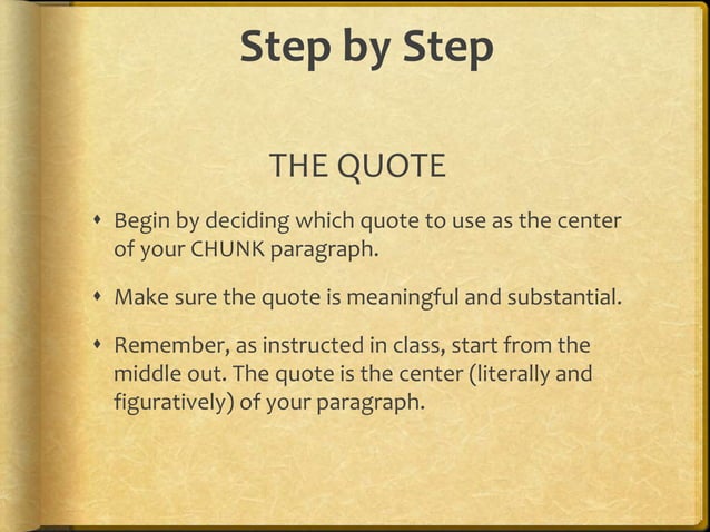 Chunk Paragraph Template and Examples | PPTX