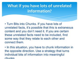 Chunking and storyboarding | PPT