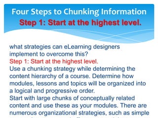 Chunking and storyboarding | PPTX