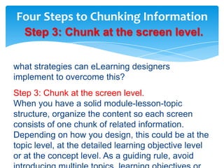 Chunking and storyboarding | PPTX