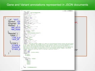 High-performance web services for gene and variant annotations | PPTX | Web Development | Internet